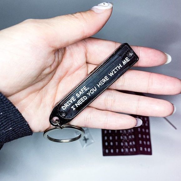 Accessories | Personalized Antilose Keychain Drive Safe I Need You Here With Me | Poshmark